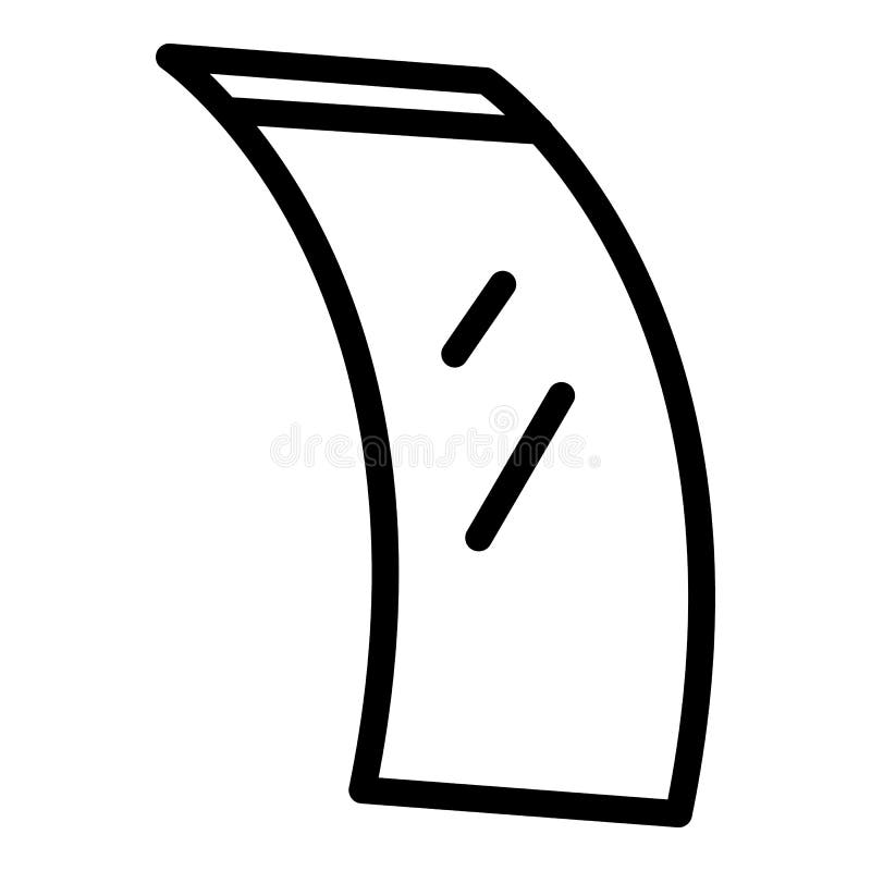 Smart Flex Screen Icon, Outline Style Stock Vector - Illustration of ...