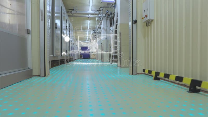 Smart Food Production. Smart Conveyor at a Food Factory. Smart Food ...