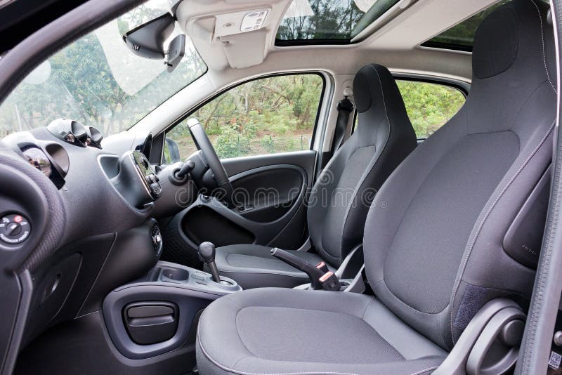 Smart forfour EV Interior editorial photography. Image of auto - 144522842