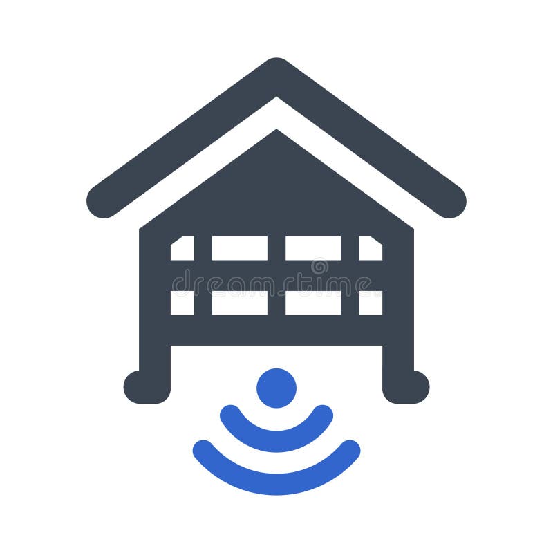 Smart garage icon stock vector. Illustration of signal - 277374055