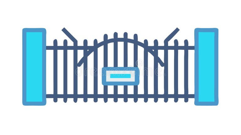 Automated Smart Gate System Stock Illustrations – 173 Automated Smart ...