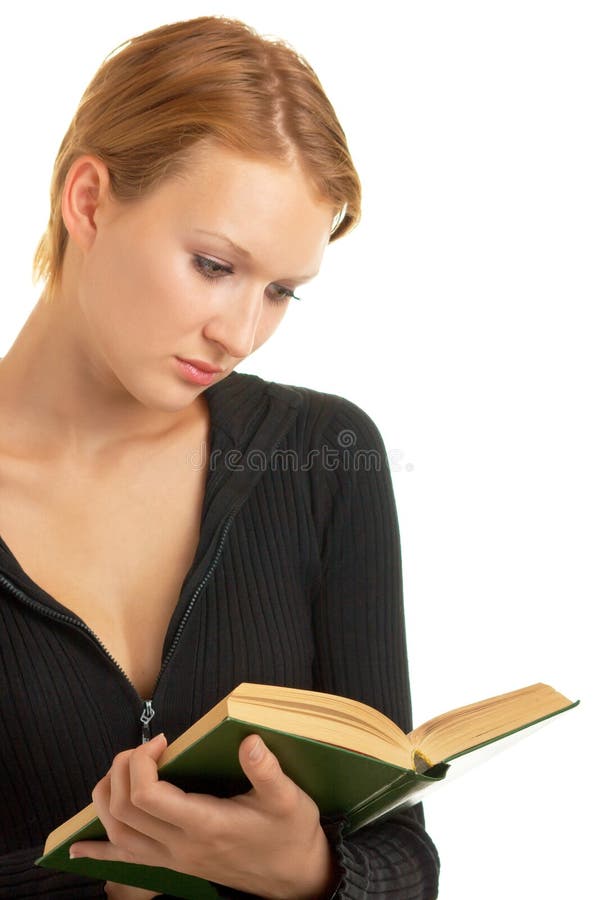 Smart girl stock image. Image of library, sheet, hand - 18567019