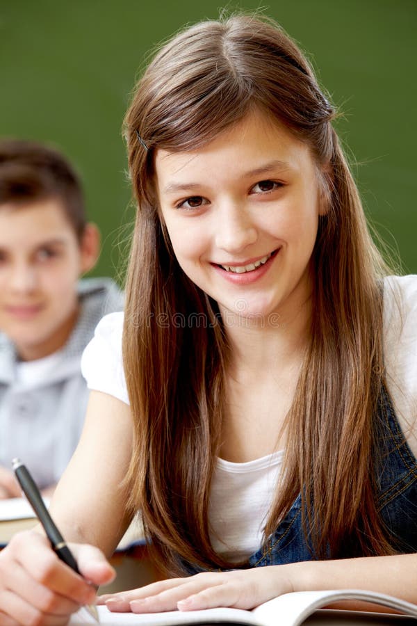 Smart girl stock image. Image of contemporary, glance - 20199095