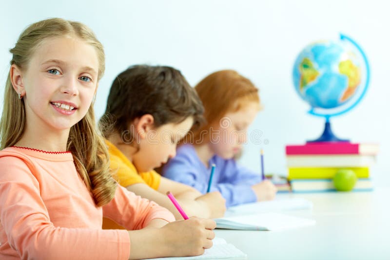 Smart girl stock photo. Image of face, classmate, lesson - 22272774