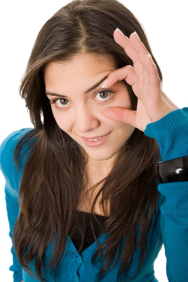 Smart girl stock photo. Image of beautiful, isolated, model - 7978124