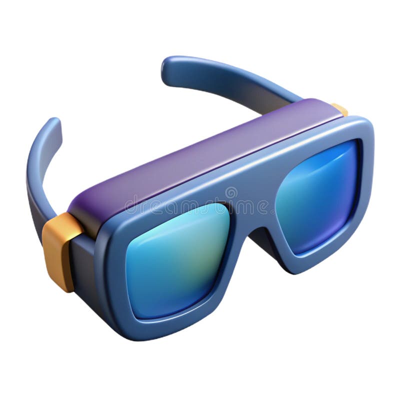 Smart Glasses 3D Illustration Stock Illustration - Illustration of ...