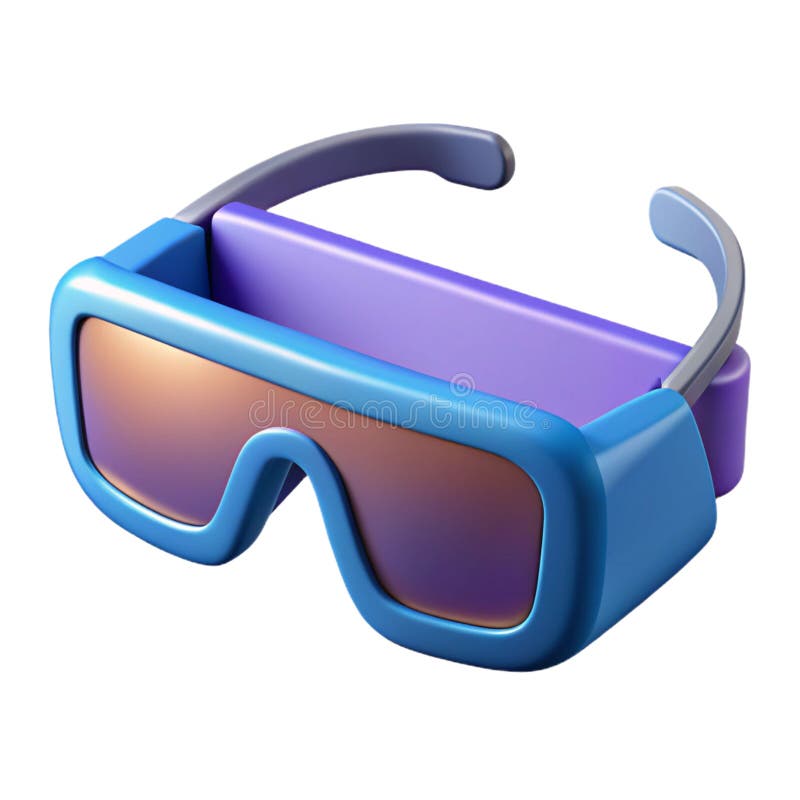 Smart Glasses 3D Illustration Stock Illustration - Illustration of ...