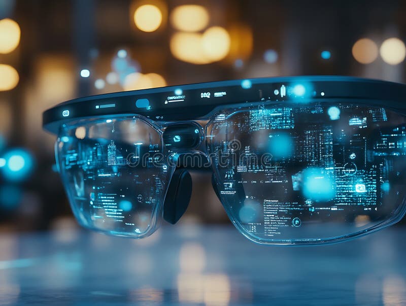 Smart Glasses with Digital Interface, High-tech Innovation Stock ...