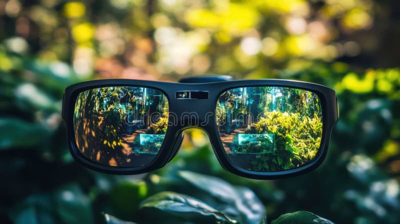 Smart Glasses Displaying Augmented Reality Features in an Outdoor ...