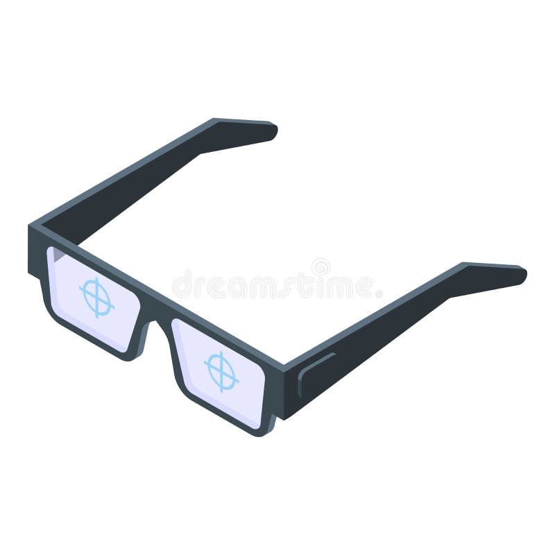 Smart Glasses Icon Isometric Vector. Wearable Glass Stock Vector ...