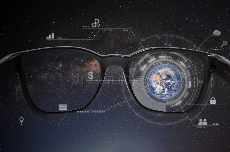 Smart Glasses, VR Virtual Reality, and AR Augmented Reality Technology ...