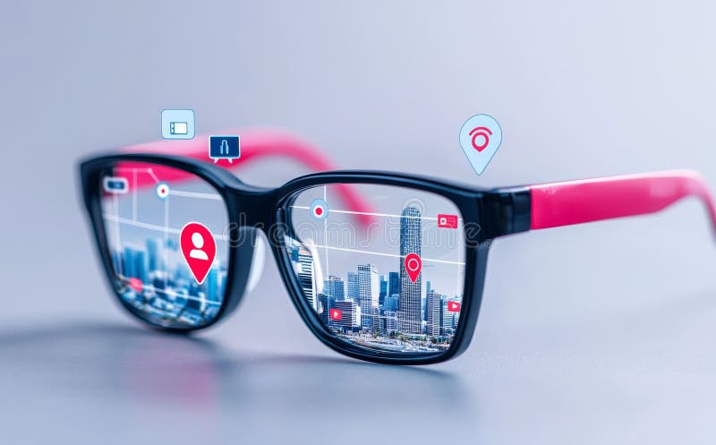 Smart Glasses, VR Virtual Reality, and AR Augmented Reality Technology ...