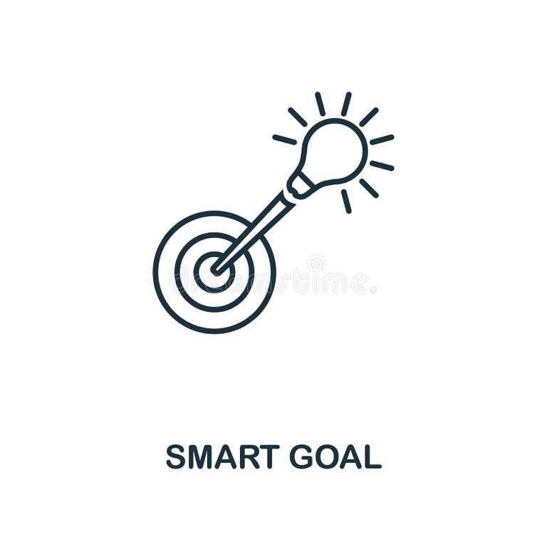 Smart Goal Icon. Line Style Element from Business Strategy Collection ...