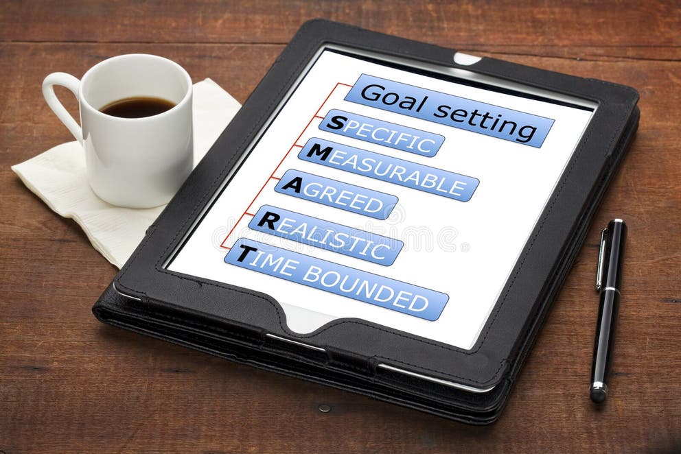 Smart goal setting concept stock photo. Image of objective - 28031458