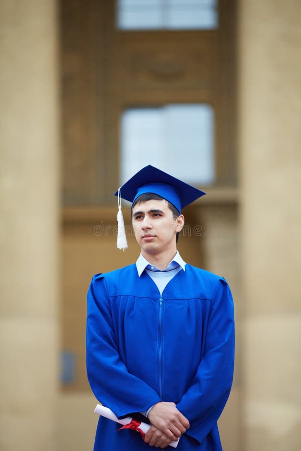 Smart graduate stock image. Image of male, confident - 33657189