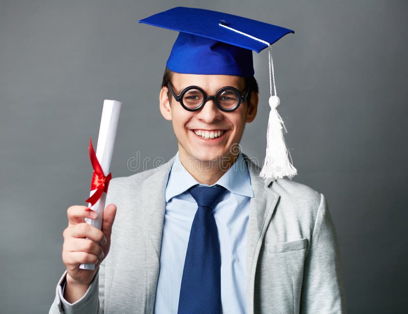 Smart Frog Graduate stock illustration. Illustration of face - 6438673