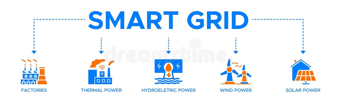 Smart Grid Vector Diagram Stock Illustrations – 344 Smart Grid Vector ...