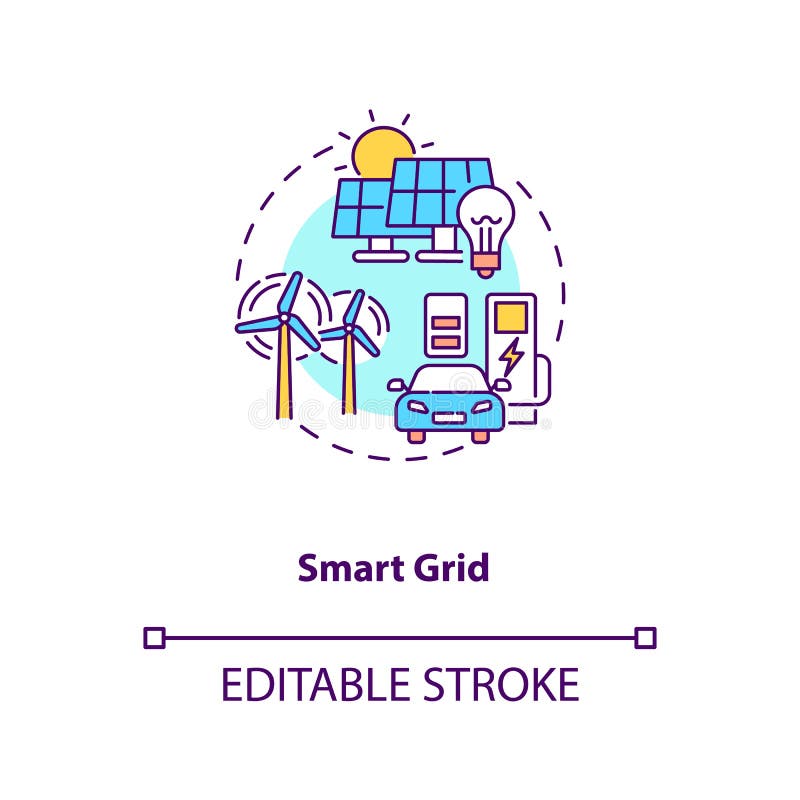 Smart Grid Icon Line Stock Illustrations – 1,937 Smart Grid Icon Line ...