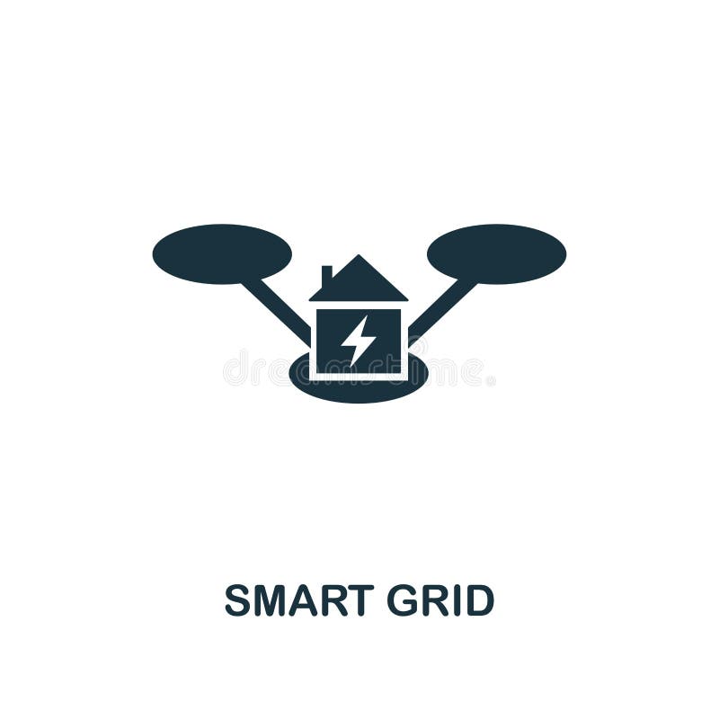 Smart Grid Icon. Premium Style Design from Urbanism Icon Collection. UI ...