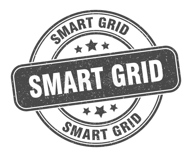 Smart Grid Stamp. Smart Grid Round Grunge Sign Stock Vector ...