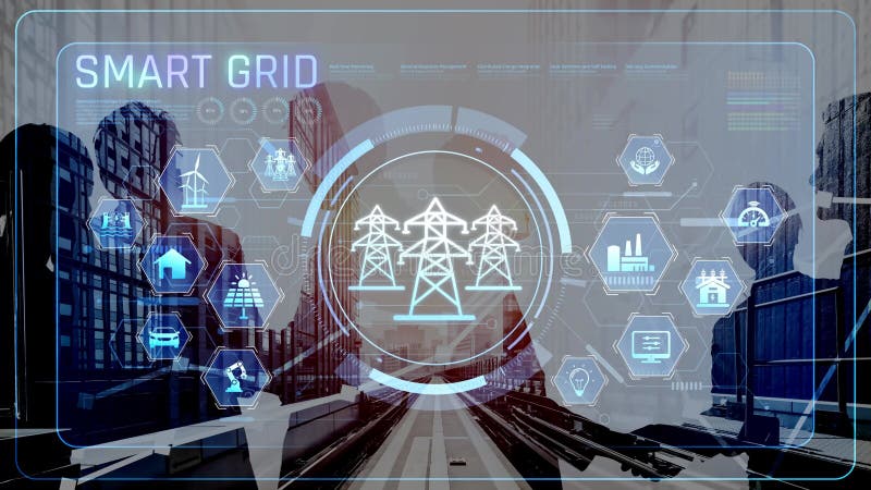 Smart Grid Infrastructure and Renewable Energy Integration Marrow Stock ...