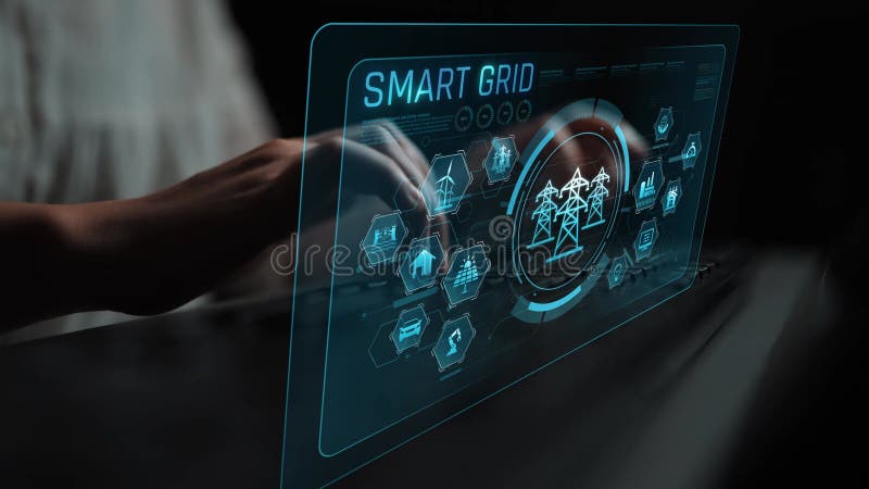 Smart Grid Infrastructure and Renewable Energy Integration Marrow Stock ...