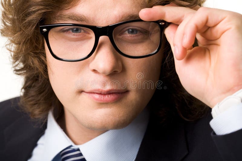 Smart guy stock photo. Image of executive, glance, leadership - 12585912