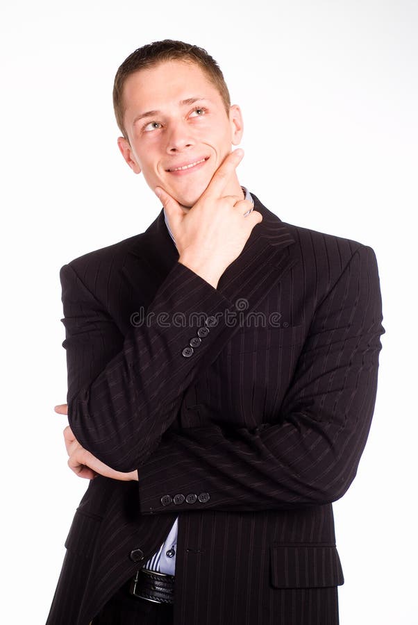 Smart guy in suit stock image. Image of business, smile - 19957537
