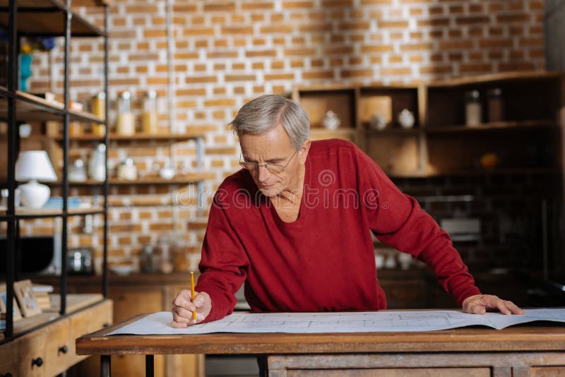 Smart Hard Working Engineer Working on His Project Stock Photo - Image ...