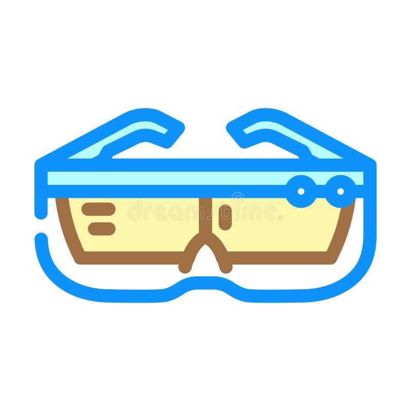 Smart Headset Augmented Reality Color Icon Vector Illustration Stock ...
