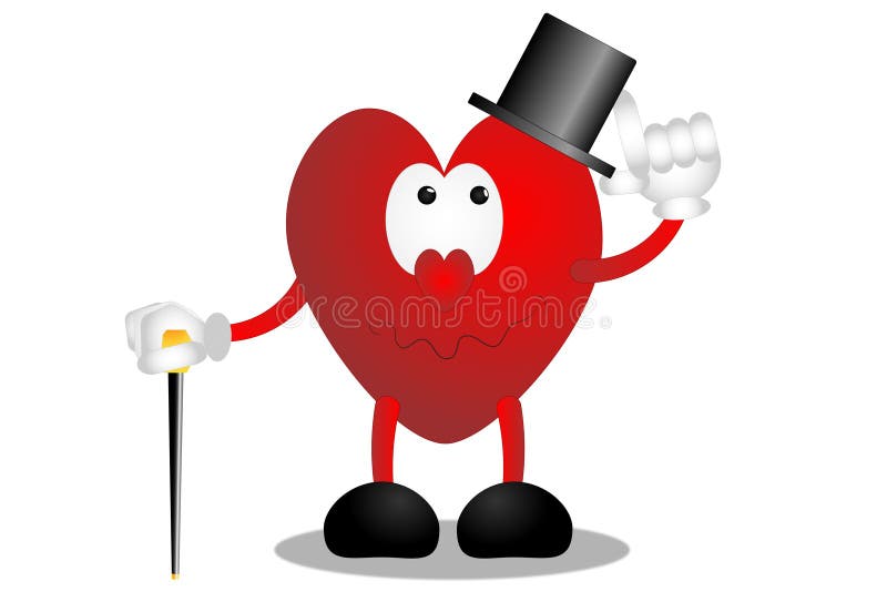 Smart heart stock vector. Illustration of gloves, love - 12424080
