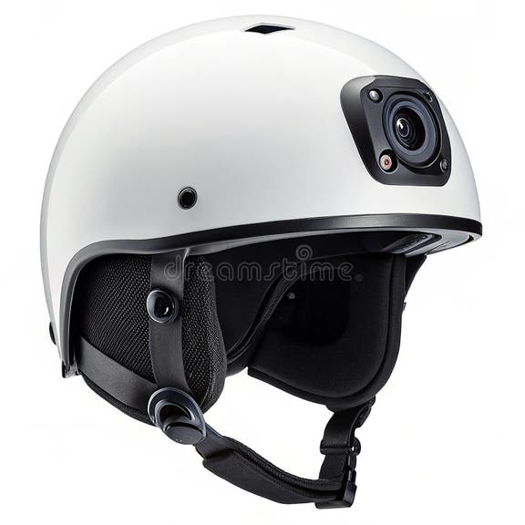 Smart Helmet with Camera and Comms System for Cyclists Stock ...