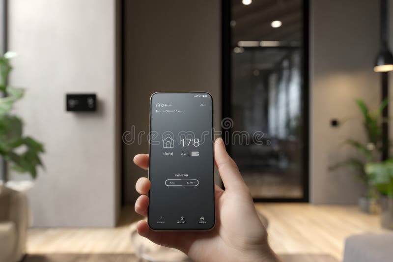 Smart Home Alert Screen Displaying Package Details and Status with ...