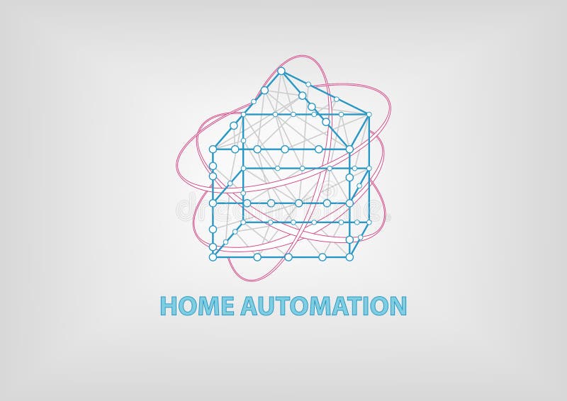 Smart Home Automation Icon Set in Flat Design Stock Vector ...