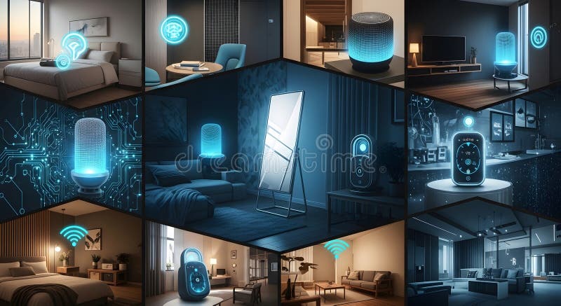 Smart Home Automation Technology Interface, Digital Display of Device ...