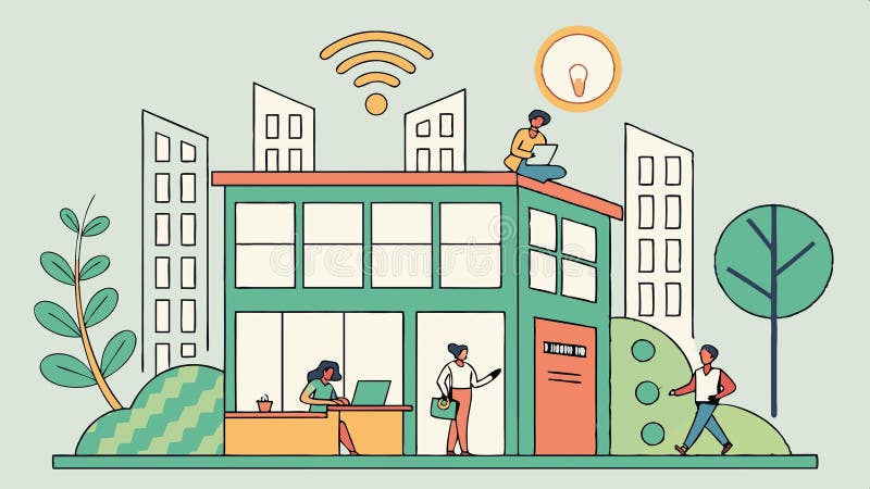 Smart Home Building, Modern Architecture and Connected Living with ...