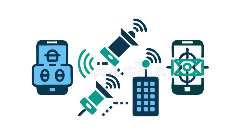 Smart Home Communication, Symbolizing Connected Living, Vector Design ...