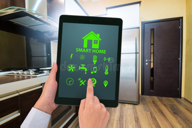 Smart Home Concept with Devices and Appliances Stock Photo - Image of ... Smart Home Concept with Devices and Appliances Stock Photo - Image of ...