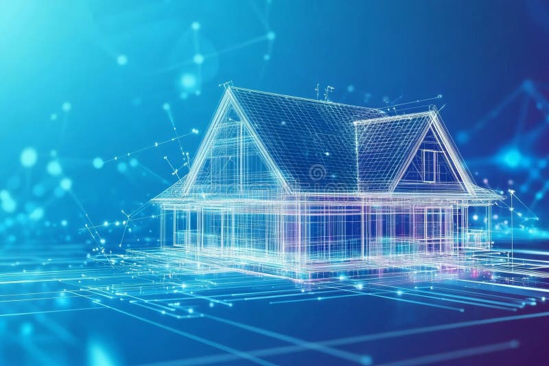Smart Home Concept with Futuristic Architecture, Advanced Technology ...
