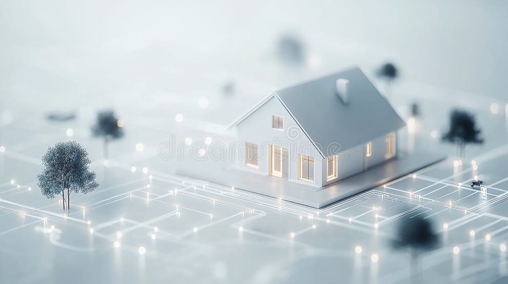 Smart Home Concept. House Management System Stock Illustration ...