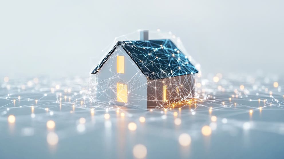 Smart Home Concept. House Management System Stock Illustration ...