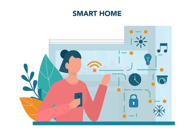 Home Automation Cartoon Stock Illustrations – 1,692 Home Automation ...