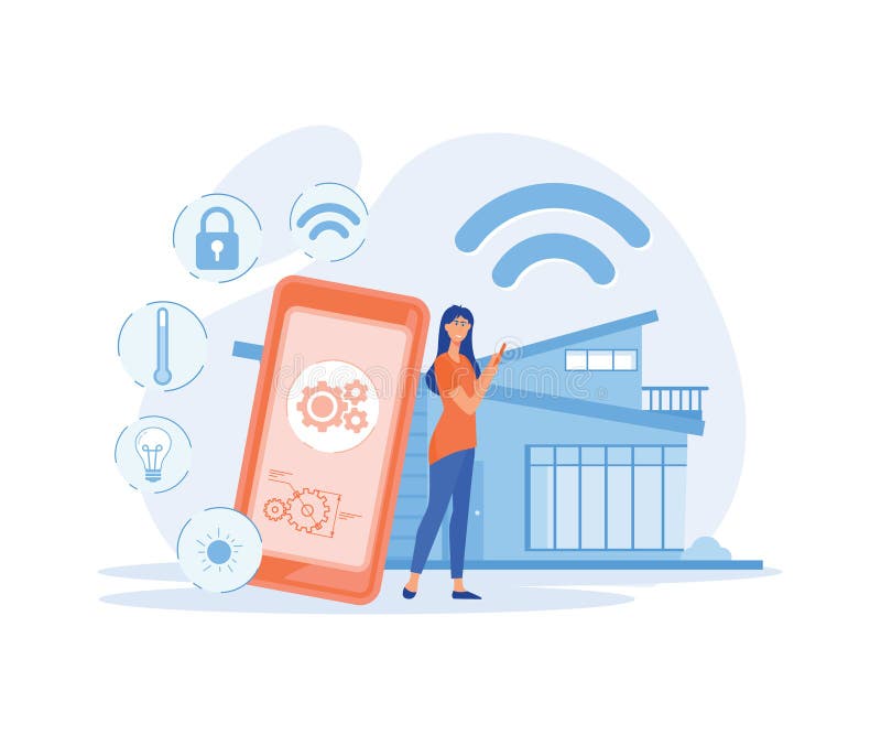 Smart Home Concept, Next Generation IoT, Home with Cognitive ...