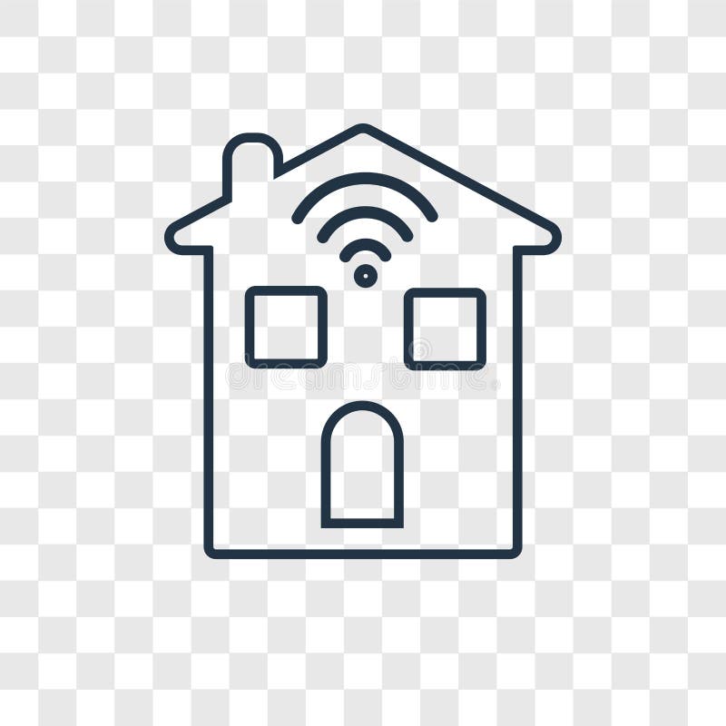 Smart Home Icon Vector Isolated on White Background, Logo Concept of ...