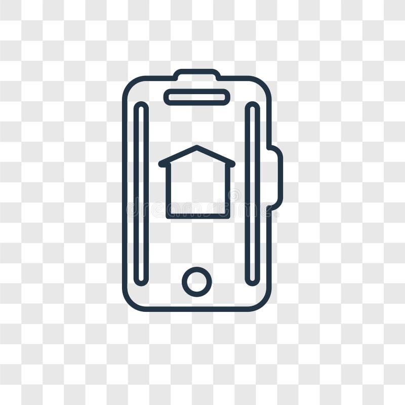 Smart Home Icon Vector Isolated on White Background, Logo Concept of ...