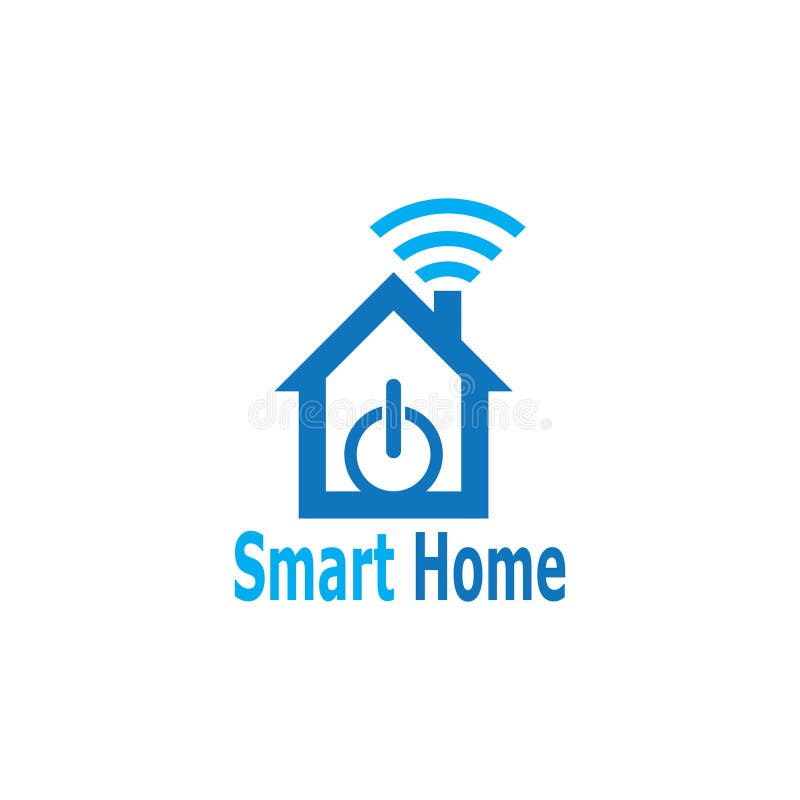 Smart Home Connection Logo Vector Template Illustration Stock ...