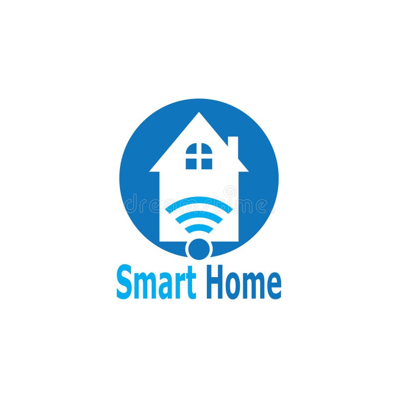 Smart Home Connection Logo Vector Template Illustration Stock ...