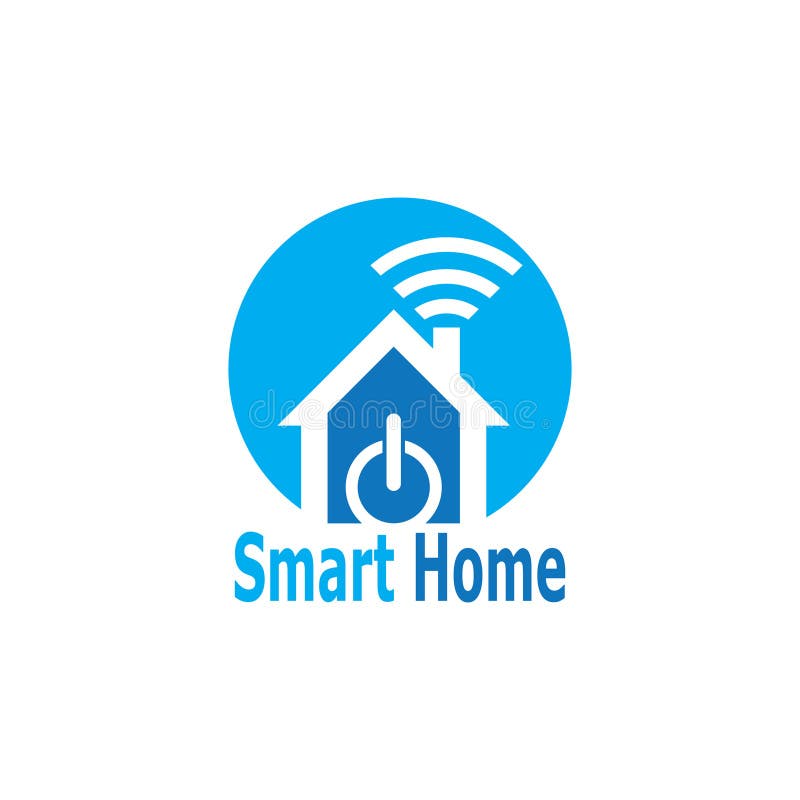 Smart Home Connection Logo Vector Template Illustration Stock ...