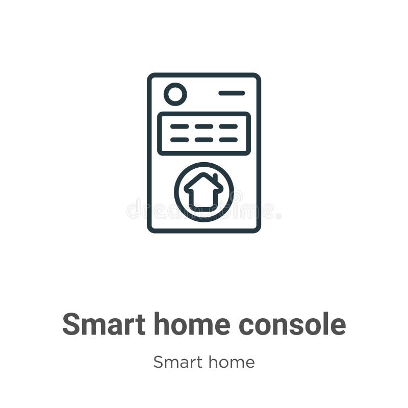 Smart Outline Vector Icon. Thin Line Black Smart Icon, Flat Vector ...