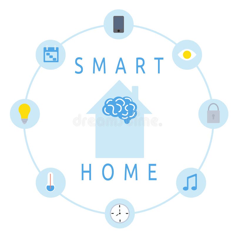 Smart home logo stock vector. Illustration of infographic - 154902762